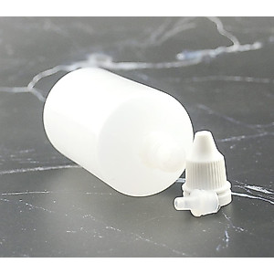 10pcs 50ml Plastic Dropper Bottles, CCHW Empty Plastic Squeezable Eye Dropper bottle LDPE with Childproof Cap (10)