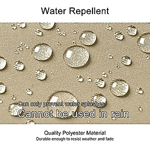 LOVTEX Tufted Bench Cushions for Outdoor Furniture Waterproof, 44 x 19 inches Patio Swing Cushions Khaki - Overstuffed Indoor/Outdoor Loveseat Cushions with Round Corner