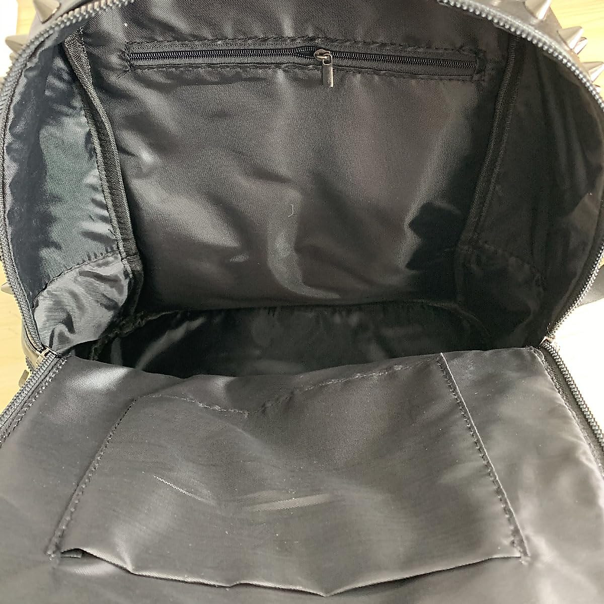 YOUNXSL Women Skull Rivet Backpack Purse Fashion PU Leather Designer Travel Bag Ladies Shoulder Bags(Black)