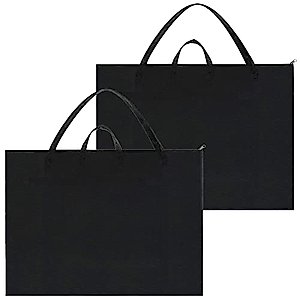 2 Pack Light Weight Art Portfolio Bag with Nylon Shoulder, 24"X 36" Large Size Poster Board Storage Bag, Waterproof Drawing Painting Sketch Bag Case for Artist and Student Art Work Portfolio
