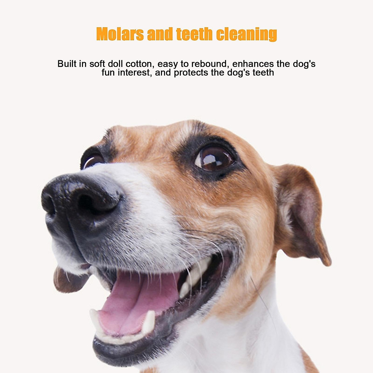 FLYUFO Squeaky Teething Toys, Bite Resistant Squeaky Dog Toy Balls, Tear Resistant Ball Dogs Toys, Durable Squeaker Balls, Puppy Teeth Squeakers for Indoor Large to Medium Breed Dogs and Puppies