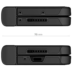 Ghostek ATOMIC Slim Case for Galaxy Z Fold 4 (7.6 Inch) - Clear Black Aluminum Metal Bumper & Shockproof Protection