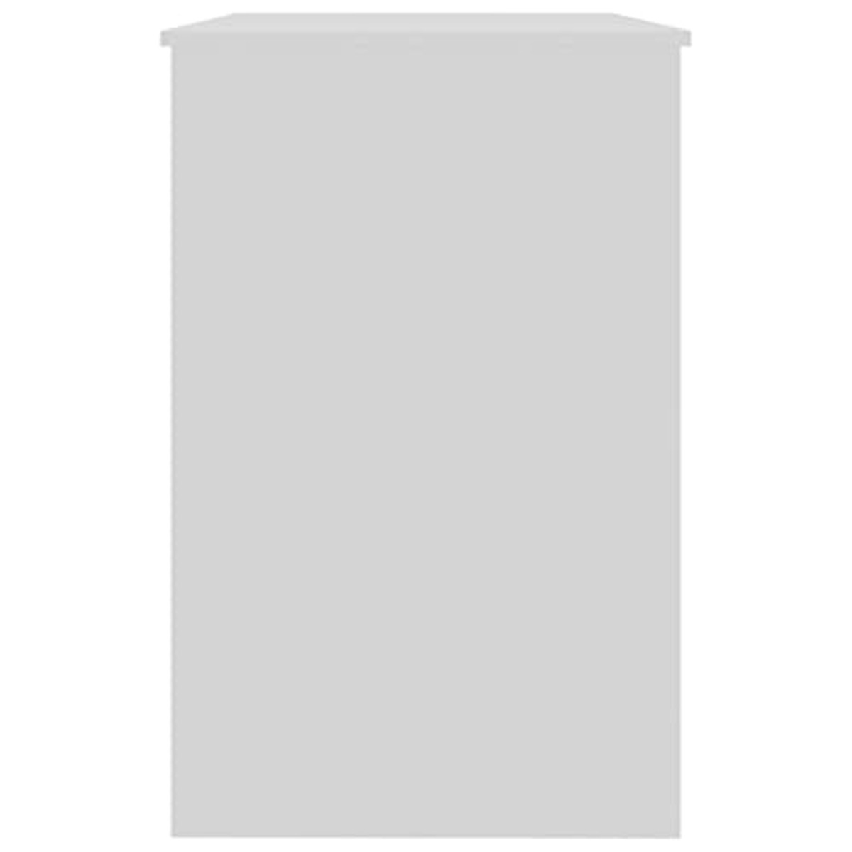 BynJoo Small Writing Desk Computer Desk,Wood Secretary Desks for Home Office,Homework and School Studying Writing Desk,for Homefor Simple Corner Desk with One Integrated Cabinet.White(39.4" Inche)