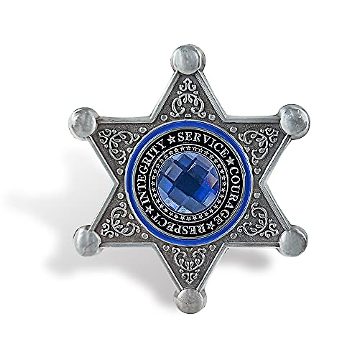 FunYan Police Challenge Coin Law Enforcement Sheriff Sapphire Coin