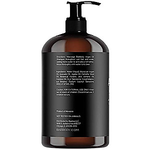 Baebody Moroccan Argan Oil Shampoo for Dry Hair - Moisturizing Formula for Women and Men, Hydrating and Sulfate-Free, 16 fl oz