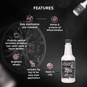 Show Car Products Aluminum & Chrome Wheel Polish - 16 oz