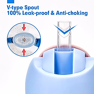 Sippy Cups for Baby 6+ Months Unicorns Sippy Cup for 1+ Year Old - 2 in 1 Spout & Straw Baby Sippy Cups 6-12 months Toddler No Spill Transition Weighted Straw Sippy Cup - 8 oz. (1 Cup with 2 Nipples)