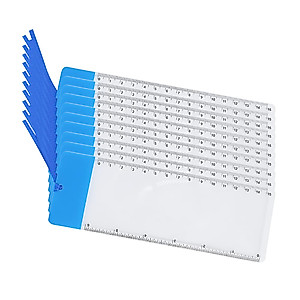 Bookmark Ruler Magnifying Glass, 10PCS Magnifying Glass Ruler, 3X Magnifying Glass, for Reading Small Fonts, Maps and Books