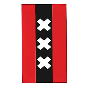 TSHIGO Amsterdam City Flag Towel 27.5x16 Inches Absorbent Hand Towel Superfine Fiber Bathroom Washcloth