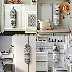 Hglian Inspirational Grocery Bag Storage Dispenser Today Is A New Day Quotes Plastic Bag Holder Organizer Container for Shopping Trash bags -Teal Motivational Kitchen Décor Canvas Art 23x9