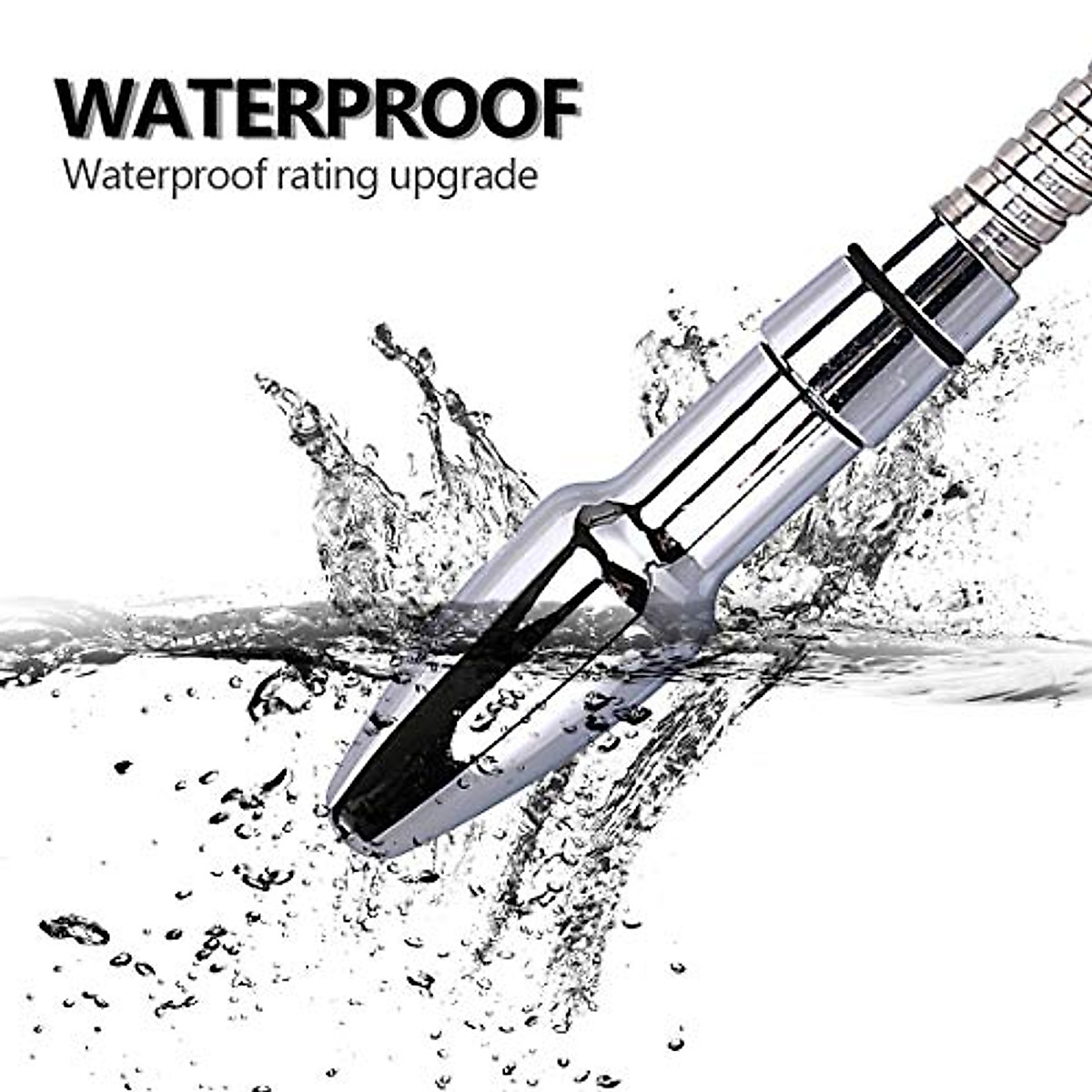 XSEXO Deep Shower Douche Cleaning System with 59 Inch Shower Hose (Silver)