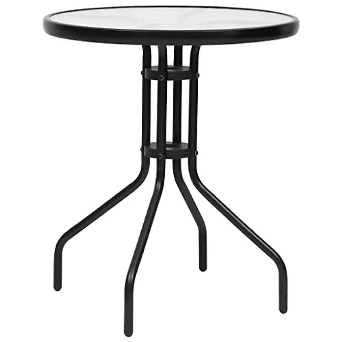 YUHI-HQYD 5 Piece Patio Dining Set,Afternoon Tea Suit,Conversation Furniture,Backyard Decor,Assembly Required,Suitable for Balcony, Deck, Backyard, Patio, Garden, Poolside, Black