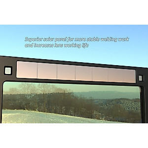 Tefuawe 2x4 1/4 Auto Darkening Welding Lens, Low Amps 5A Tig, Shade 10, Ultra Clear, Cool Blue Color for Pipeliner and Pancake Welding Hood