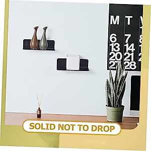 OKUMEYR 4pcs L-shaped Storage Rack Astetic Room Decor Adhesive Shelf Stick on Shelf Apothecary Jars with Lids Wall Floating Shelves Wall Hanging Decor Goblincore Room Decor Black