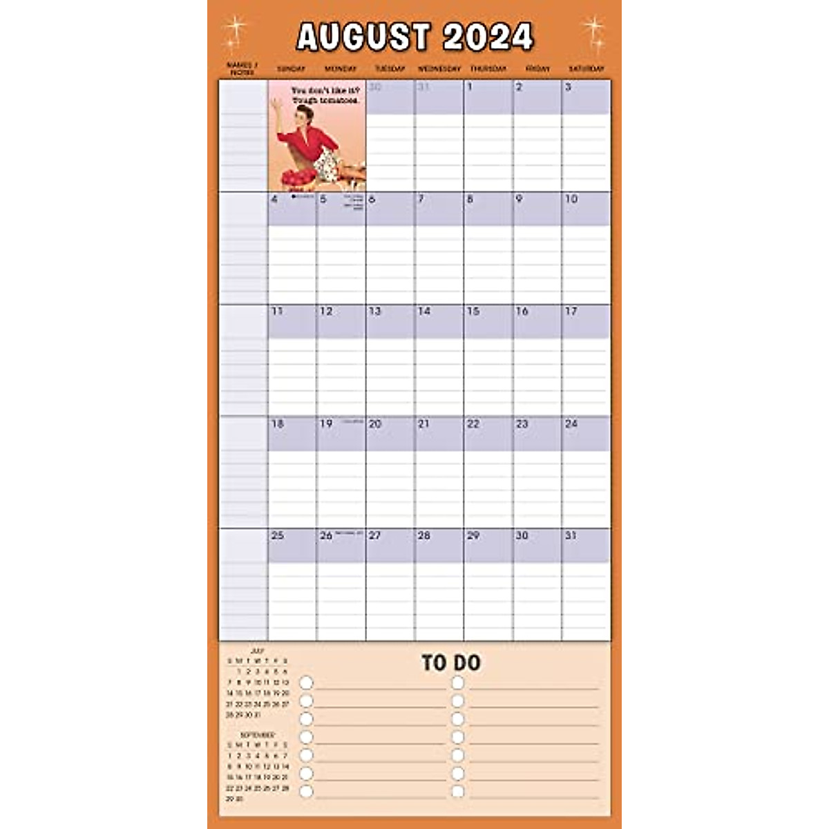 2024 Family Planner, 17-Month Calendar Planner: August 2023 - December 2024, 12" x 12" - Retro Mama
