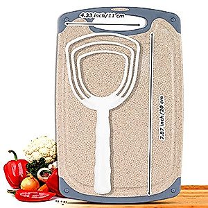 2 Pieces Meat Scraper Bone Dust Scraper Bone Scraper，Professional Square Polyethylene Bone Dust Scraper, Kitchen Catering Kitchenware Square Bone Fish Scales Dust Remover (White)