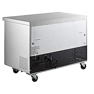 Commercial Grade Under Counter Freezer | Stainless Steel | 2 Doors | Heavy Duty Casters | Digital Temperature Controller | Automatic Defrost | 47.25” x 29.5” x 34” | R-290 Natural Refrigerant
