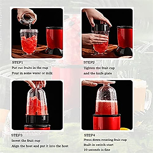 TANACC Portable Juice Blender Electric Juicer 220V Mini Household Automatic Blender Multifunctional Juicer Machine High Quality Home Kitchen Fruit Juicer Cup