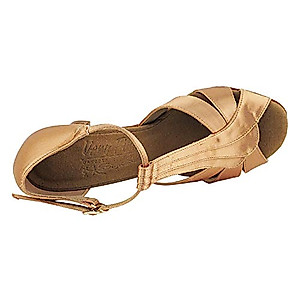 Gold Pigeon Shoes 50 Shades TAN: S2806:Tan Satin:PG-2.5" Heel:Size 8 1/2