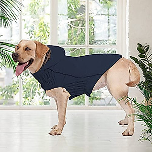 Waterproof Raincoat, Waterproof Dog Raincoat with Reflective Strip, Dog Zip Raincoat with Reflective Buttons, Waterproof Dog Raincoat Jacket for Size XS to XXXL Available Yellow Red Navy Blue