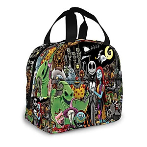 ybbed Anime Lunch Bag Insulated Leakproof Reusable Portable Cooler Box Practical Tote Bag for Work, Picnic One Size