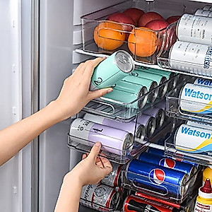 OnDisplay FIFO Refrigerator Soda/Beer Can Organizer - Stores 12 Cans in Fridge w/Auto Feed