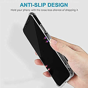 SZINTU iPhone 12 Mini Clear Case - Card Holder Slot, Slim Fit, Wireless Charging Compatible, TPU Shockproof Wallet Bumper