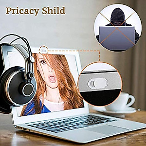 ANAB GI Webcam Cover Slider, Laptop Camera Cover 0.027in Ultra-Thin Fits Echo Spot Smartphones Tablet