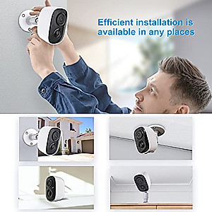 Security Camera Wireless Outdoor, 1080P HD Wireless Rechargeable Battery Powered WiFi Home Surveillance Camera with AI PIR, Waterproof, Night Vision, Motion Detection, 2-Way Audio and SD/Cloud Storage