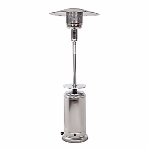 Golden Flame Drink Table for Patio Heater Stainless Steel