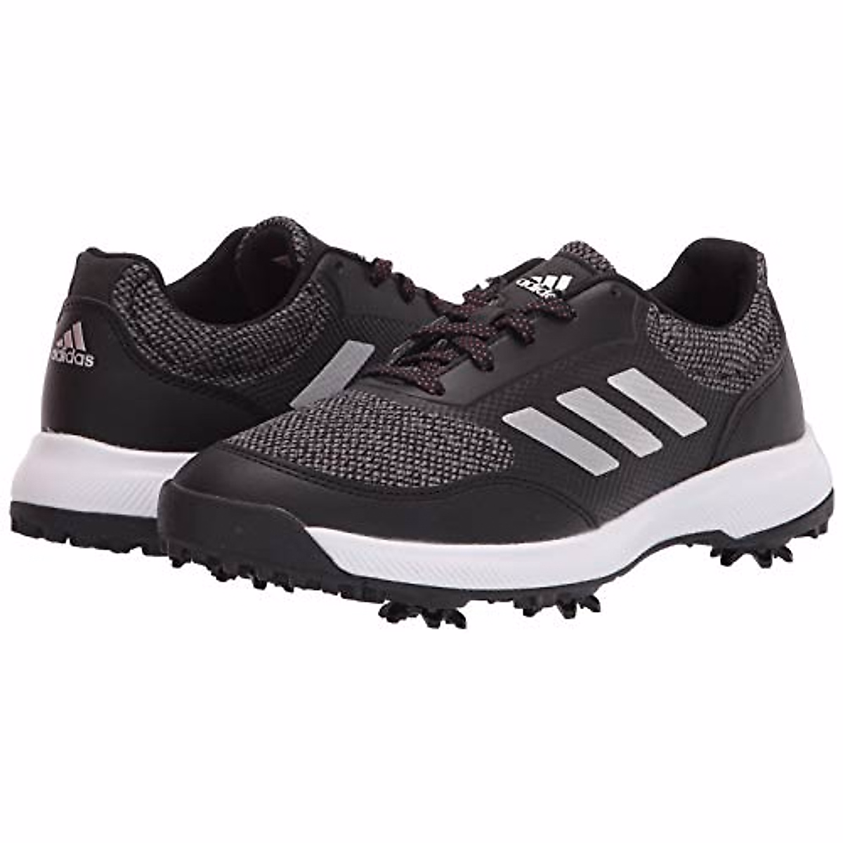 adidas womens W Tech Response 2.0 Golf Shoe, Black/Silver/Grey, 8.5 US