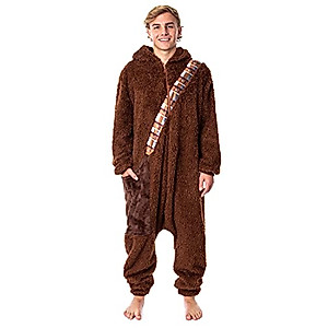 Star Wars Adult Chewbacca Chewie Kigurumi Costume Union Suit Pajama for Men and Women (2X-Large/3X-Large) Brown