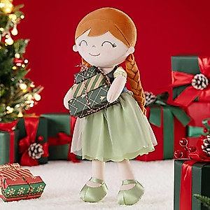 Gloveleya Dolls Princess Girls Toy First Baby Girl Gifts Soft Plush Manor Princess Doll Anne Green 16"