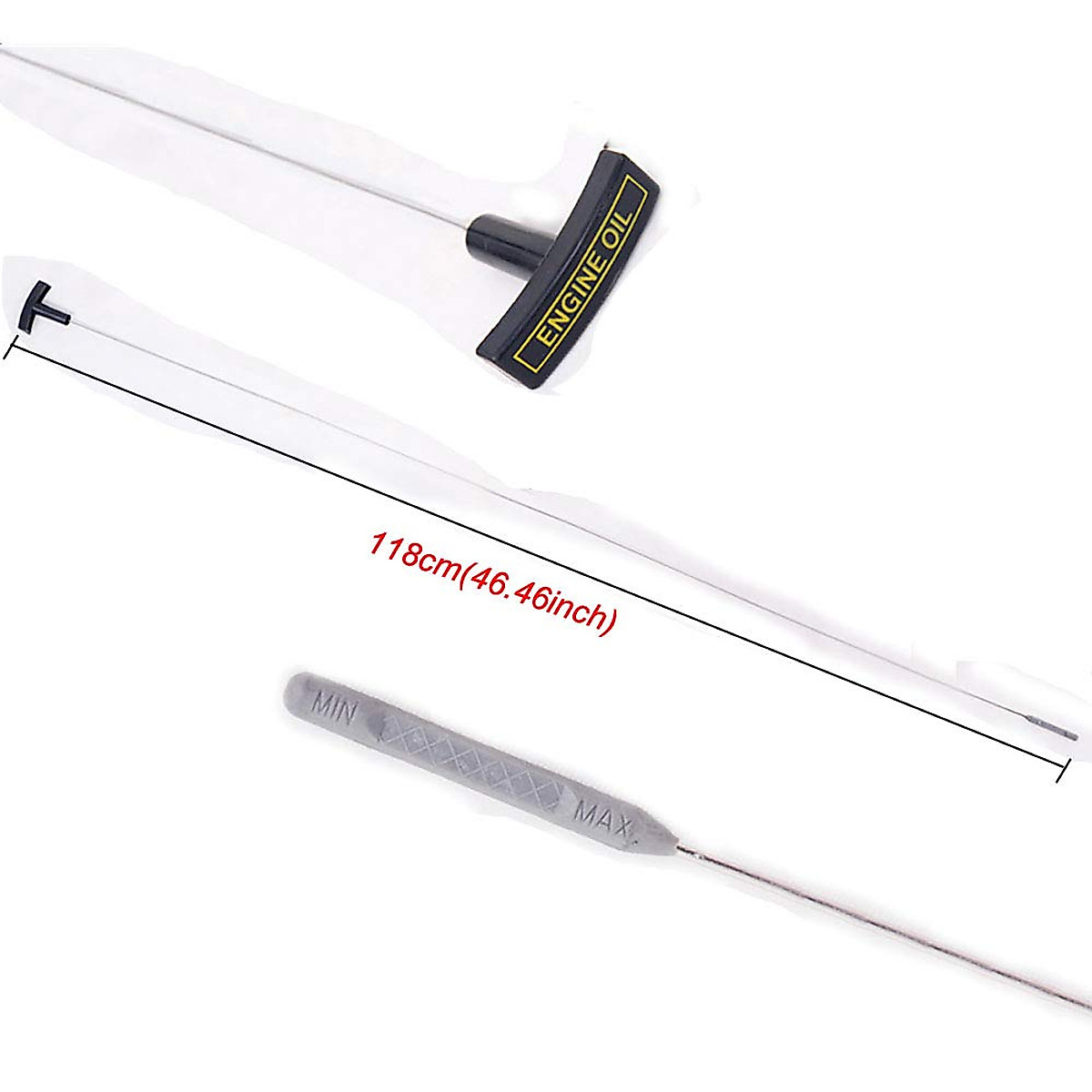 MOCW 3C3Z-6750-AA Engine Oil Dipstick Indicator for 2003 2004 2005 2006 FORD F250 F-350 F-450 F-550 Excursion Super Duty 6.0L V8 Diesel Powerstroke Fluid Level Indicator Dip Stick OE# 3C3Z6750AA