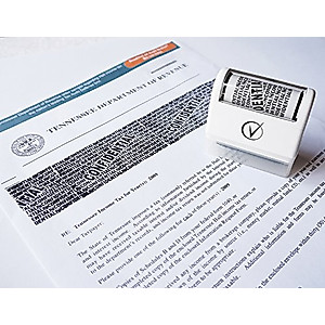 Identity Theft Protection Roller Stamps Wide Kit, Including 6-Pack Refills - Confidential Roller Stamp, Anti Theft, Privacy & Security Stamp, Designed for ID Blackout Security - Classy White