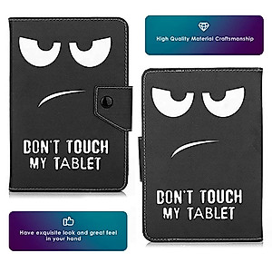 DETUOSI Universal 7.0 inch Tablet Case, 7 inch Tablet Cover, Travel Portable Protective Folio PU Leather Stand Shell Case【with 4 Fixed Rings】for All Kinds of 7.0-7.9 inch Android/iOS/Windows Tablet #2