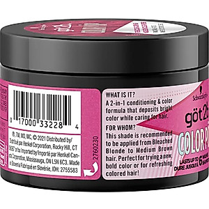 Got2b Color Pop Semi-Permanent Hair Color Mask, Pink, 5.1 oz