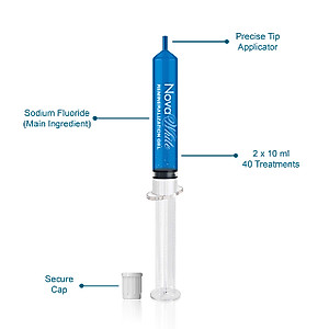 NovaWhite Remineralization Gel – (2) Extra Large Syringes, 2 Mouth Trays, Reduces Teeth Sensitivity, Strengthens Tooth Enamel, Sensitivity Treatment, Remineralizing & Desensitizing Sensitive Teeth