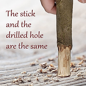 Bushcraft Hand Auger Wrench, Bushcraft Gear, Scotch Eye Wood Auger Drill Bit Set Survival Tool for Bushcraft Backpack Camping Gear Pack Outdoor Wood Peg Hole Maker