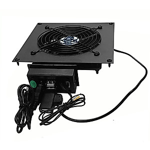 Single 120mm USB Fan with Bracket and Preset Thermostat