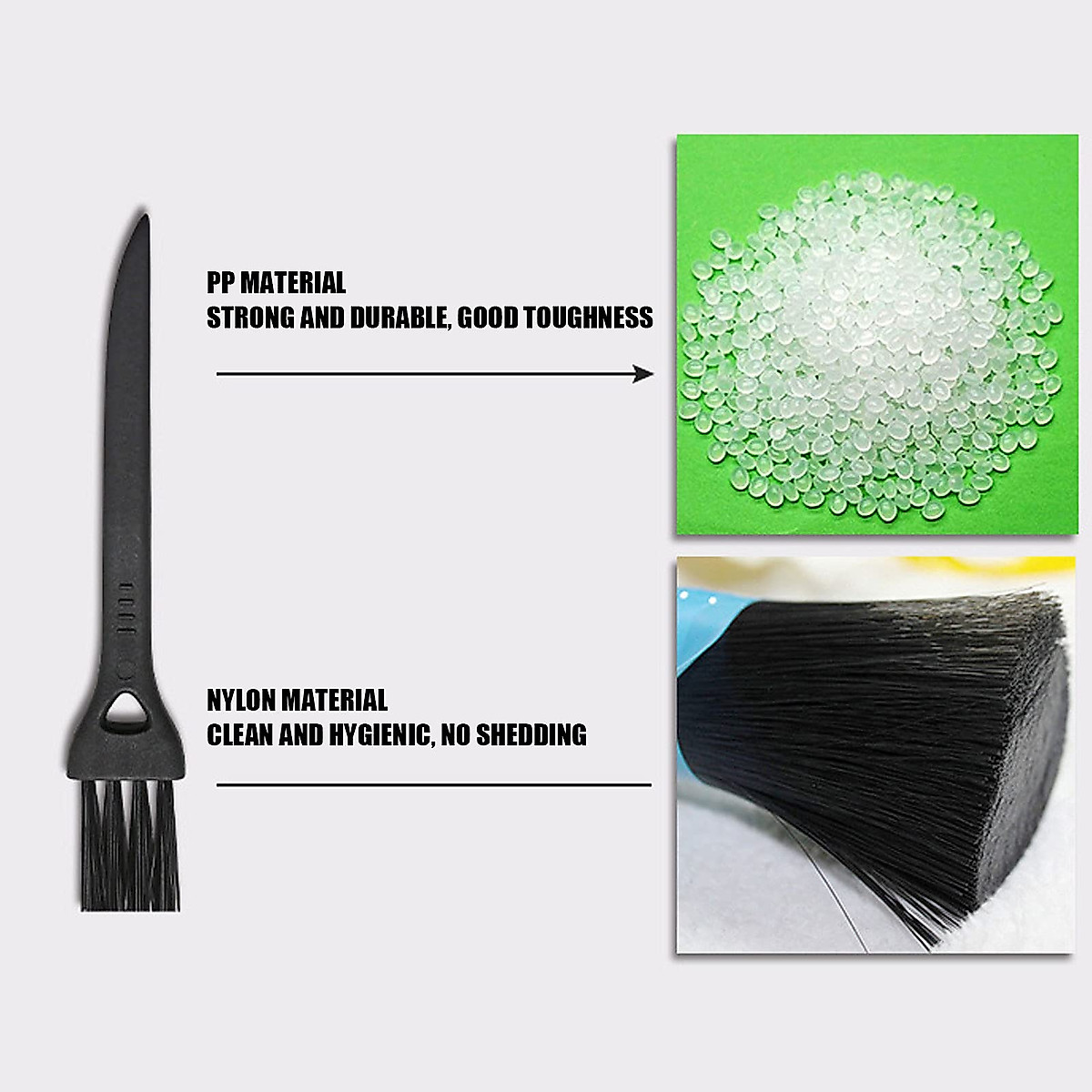 Electric Shaver Cleaning Brush - PP Handle Clipper Cleaner with Nylon Bristles