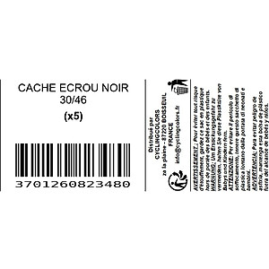 5x HEX NUT COVER CAP M4 TO M30 PROTECTION BOLT ROUND HEXAGON DOME BLACK SCREW HEAD CAR PLASTIC (Diameter M30 / Hex 46mm)
