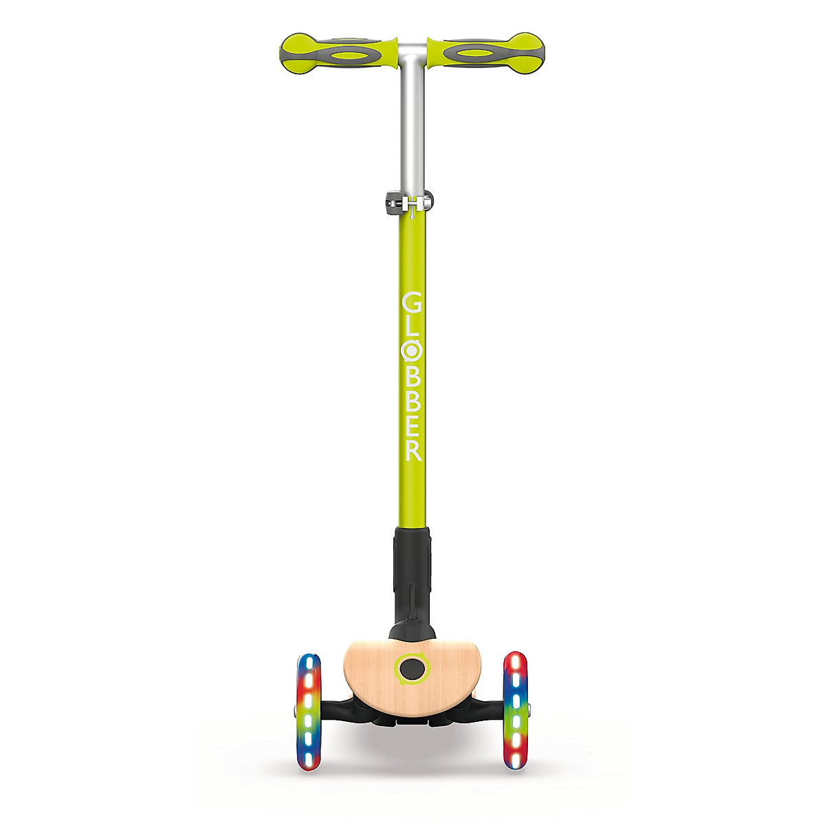 Globber Primo Foldable Wood Lights - Lime Green