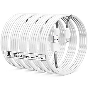 [2Pack] Extra Long iPhone Cable 10ft, Apple MFi Certified Lightning Charger Cable 10 Foot, iPhone USB Fast Charging Cord 10 Feet Compatible for Apple iPhone 13/12/11 Pro Max/XS/XR/X/8/7/6s/Plus/iPad