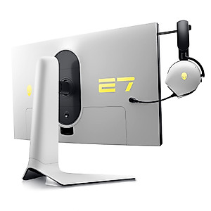 Alienware AW2723DF Gaming Monitor - 27-inch (2560 x 1440) 240Hz Display (DP 1.4), 1ms Response Time, NVIDIA G-Sync, Preset OSD Modes, Height/Tilt/Swivel/Pivot Adjustability - Lunar Light