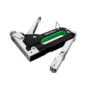 TOOLZILLA® Heavy Duty Staple Gun & Staple Selection Pack | Professional Set with Multiple Usage as Fabric Stapler, Cable Stapler, Staple Gun for Wood, Staple Gun for Teachers