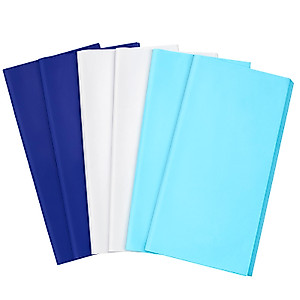 Simetufy Blue Tissue Paper for Gift Bags, 125 Sheets 20 x 20 Inches White Tissue Paper Bulk, Gift Wrapping Tissue Paper for Crafts, Thanksgiving, Hanukkah, Graduations, Christmas, Birthday and Holiday