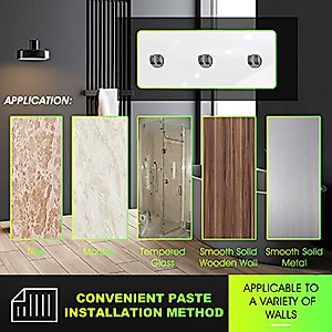 SEETHEBATH Shower Caddy Organizer 5-Pack with 19 Hooks Shower Shelves Accessories Adhesive Wall Mounted 304 Stainless Steel