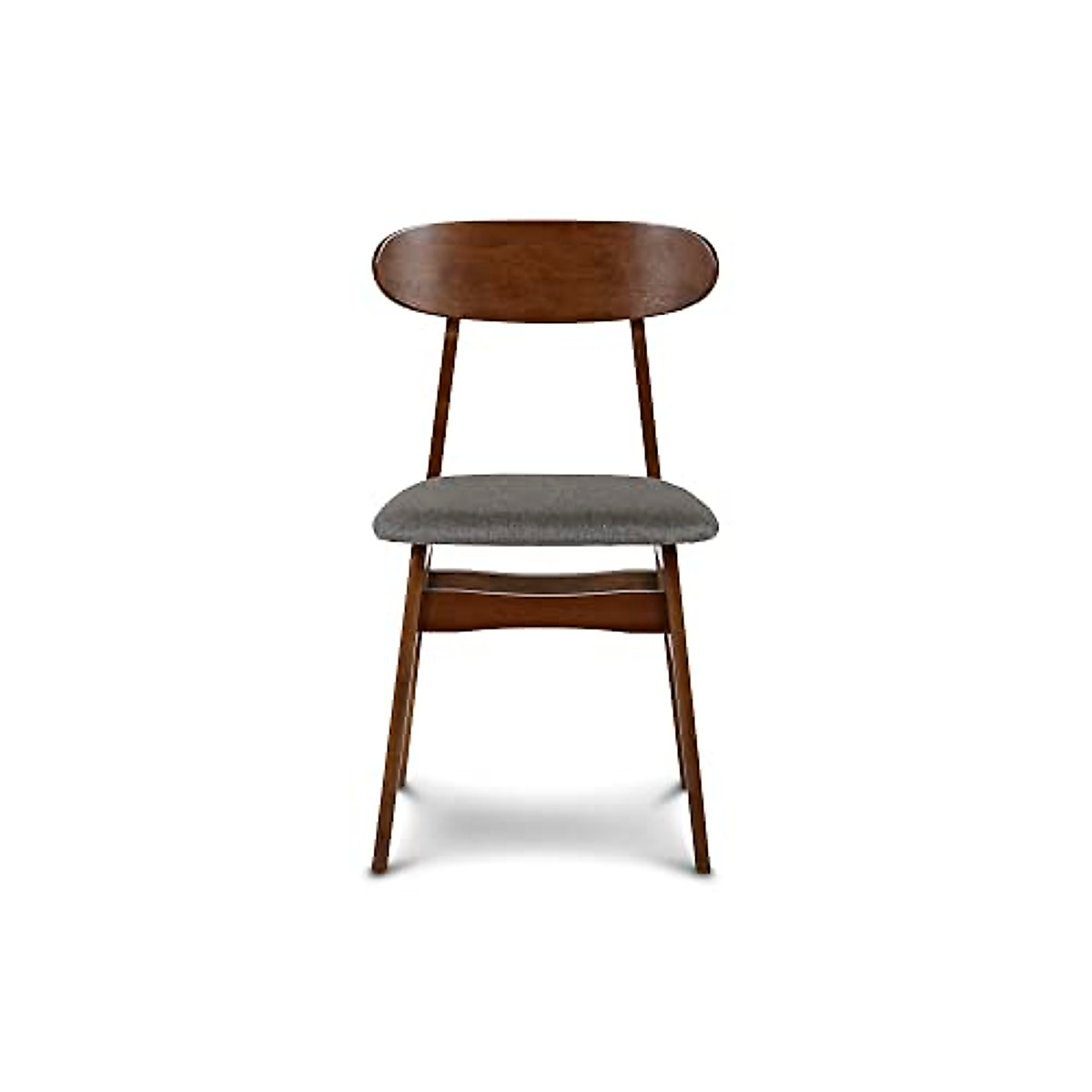 New Classic Furniture Morocco Dining Chair with Cushion, Set of 2, Dark Gray