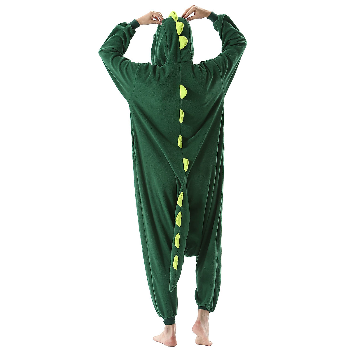 SAMGU Dinosaur Onesie Adult Halloween Christmas Animal Cosplay Costume One Piece Pajamas for Men Women Medium
